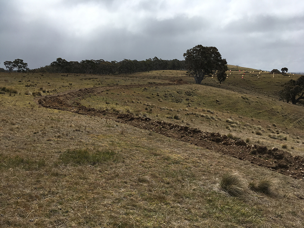 Natural Sequence Farming hilltop demonstration site - Mulloon Institute